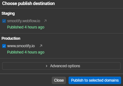 Webflow and Shopify, connected! | Smootify.io